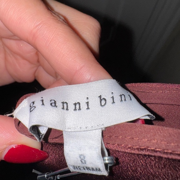 Gianni Bini | Dresses | Gianni Bini Satin High Neck Long Dress In ...